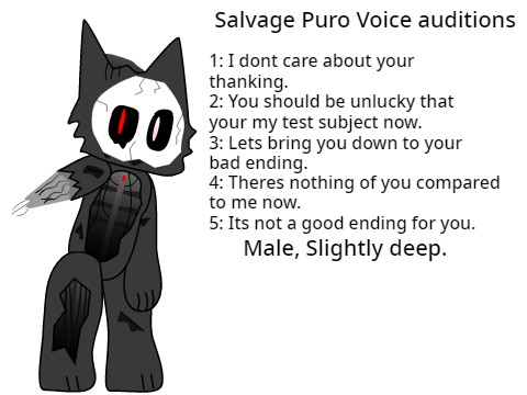 Savage Puro voice auditions
