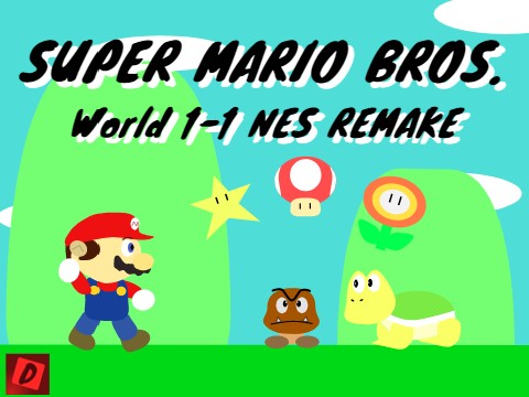 Super Mario Bros. World 1-1 NES Remake