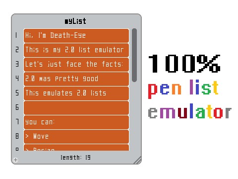 2.0 List Emulator 100% Pen
