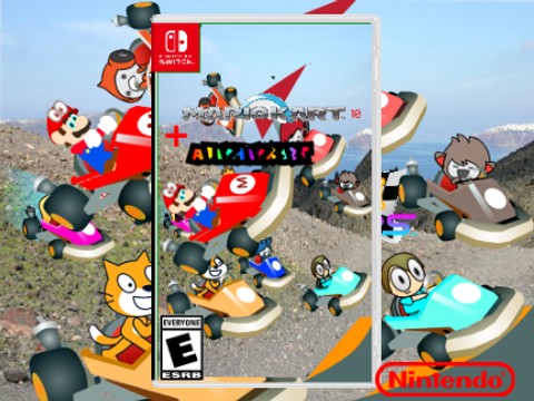 Scratch Racers And Mario Kart Game Series Box art (Temporary)