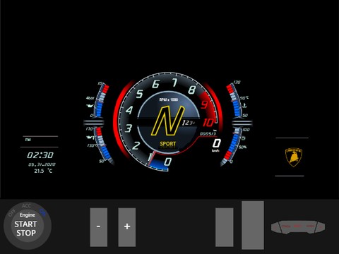 Lamborghini Aventador S Speedometer V2