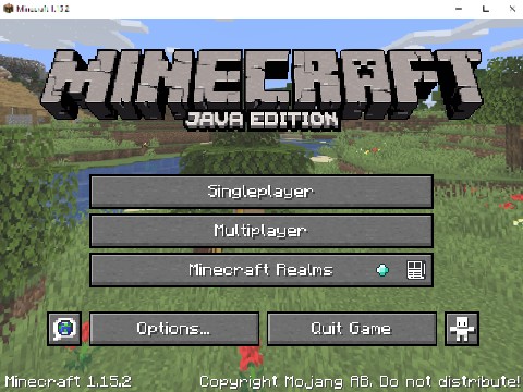 Minecraft Java Edition version 0.1