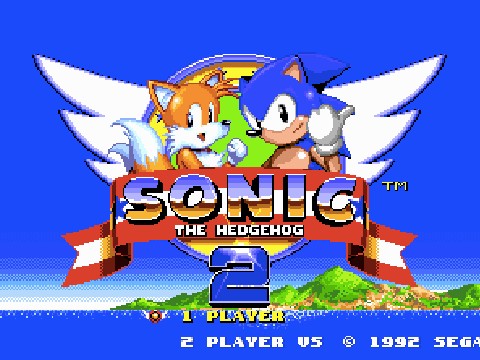 Sonic the Hedgehog 2 - Title Screen