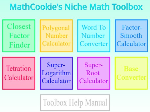MathCookie’s Niche Math Toolbox