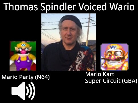 Wario Voice (Thomas Spindler) Reused Voice Clips For Mario Kart For GBA