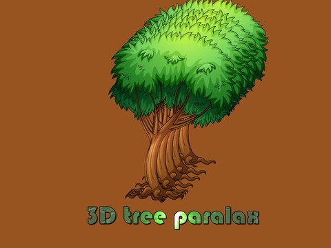 3d tree paralax