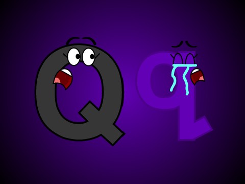 Little Purple Q Falls down The Coconut Tree and Big Black Q IS ...