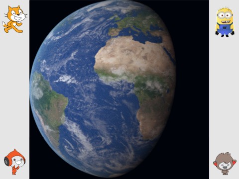 1 Line Challenge: Interactive Earth