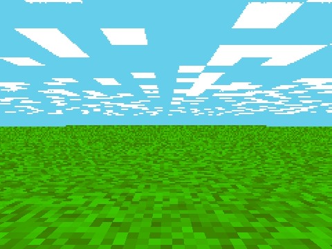 Realtime minecraft flat world + cube intersection