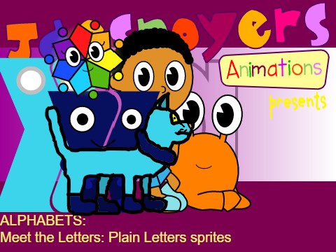 Meet the Letters: Plain Letters sprites (COLOR)