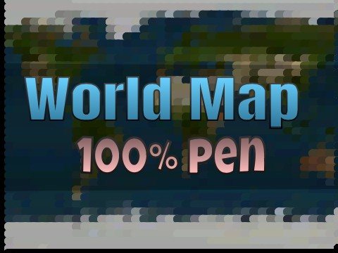 100% Pen World Map