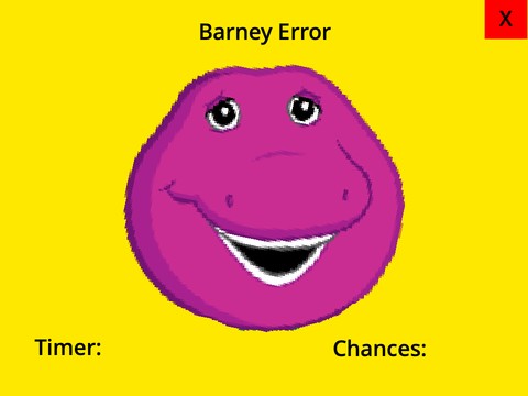Barney Error: Parental Lock Edition
