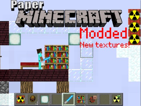 New Textures! Paper Minecraft Modded remix