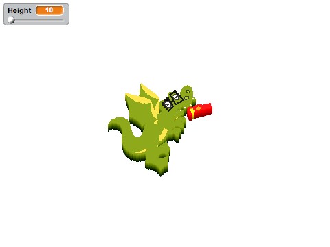 "3D" Scratch Sprites With Glasses/Fire