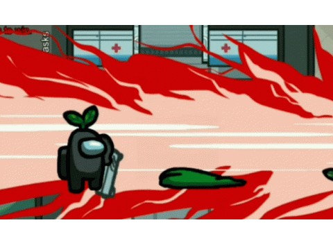 Among us death animation with sound