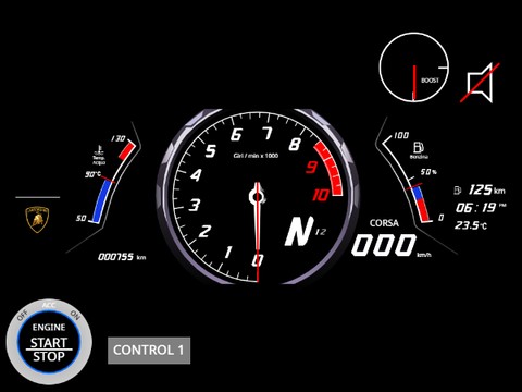 Lamborghini Huracan twin turbo 1200+HP speedometer