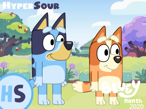 Bluey Month 2020 - Bluey Heeler & Bingo Heeler Sprite (Day 3) | HyperSour
