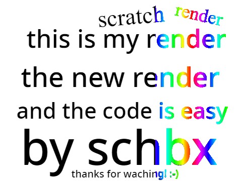 scratch render!