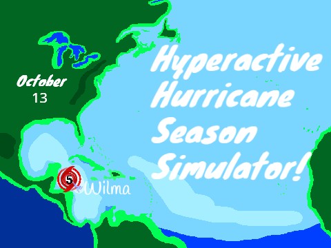 Extremely Unrealistic Hyperactive Atlantic Hurricane Season Simulator