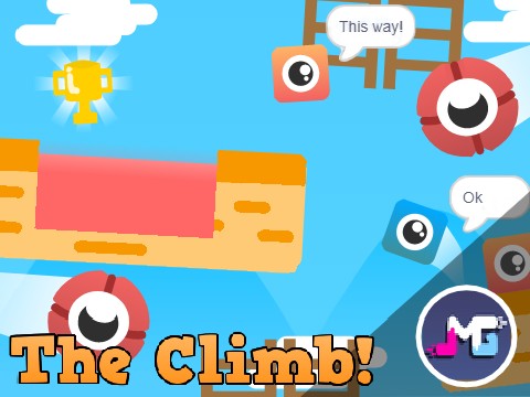 ☁ The Climb! || a cloud multiplayer scrolling platformer (mobile friendly) #games