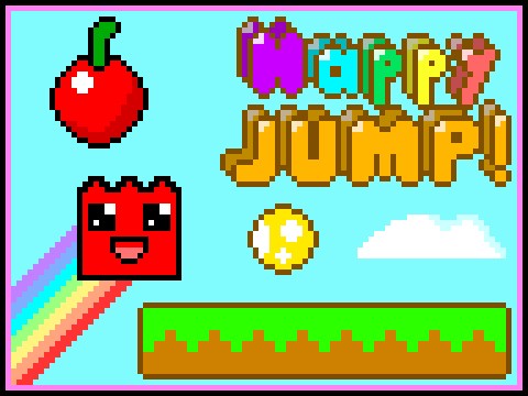 Happy Jump! (Pixelated edition) MOBILE FRIENDLY