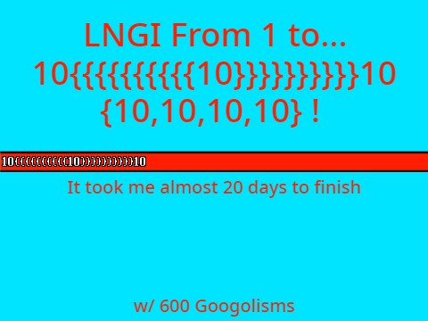LNGI From 1 to {10,10,10,10}