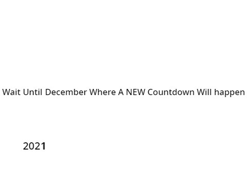 Basic New Year Countdown