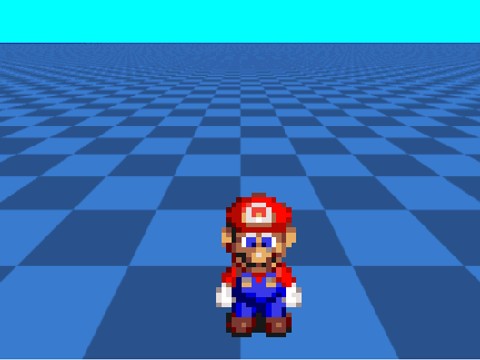 Super Mario FX 3D Tech Demo (1993) but the jump actually jumps