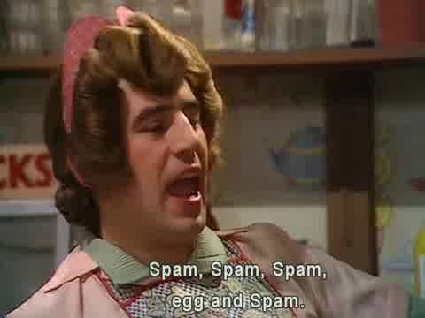 SPAM - Monty Python (the origin of spam)