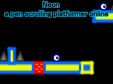 Neon || a pen scrolling platformer online