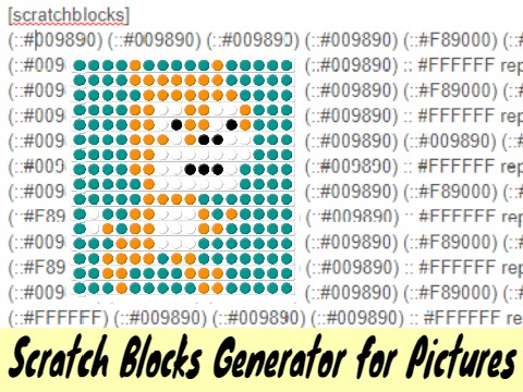 Scratch Blocks Generator for Pictures
