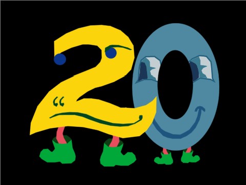 Number Creatures 1-20 vectorized.