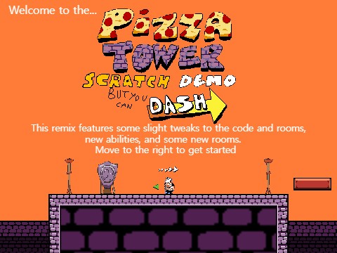 Pizza Tower Scratch Ver. Revamp but you can dash