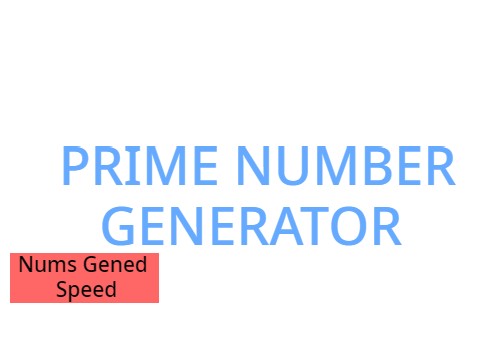 Prime Number Generator