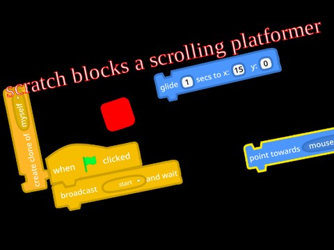 Scratch blocks - A scrolling platformer