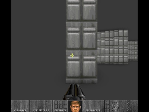 Doom 3D Ledge Test with super shotgun