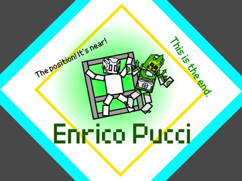Enrico Pucci. [Music Change]