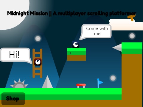 Midnight Mission || ☁️ A multiplayer scrolling platformer #games #all #art