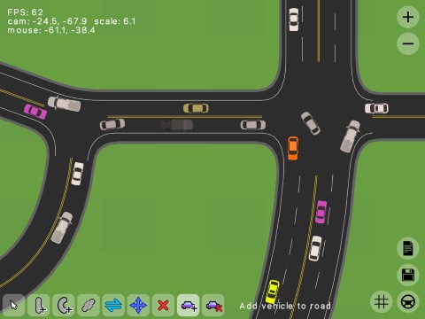 Road Network Designer & Traffic Simulator