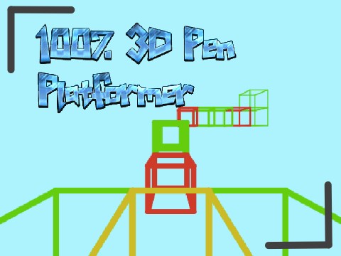 100% 3D Pen Platformer