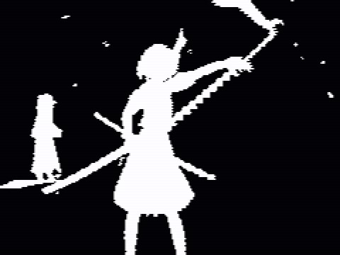 Bad Apple (240x180 @60fps interlaced bilevel)