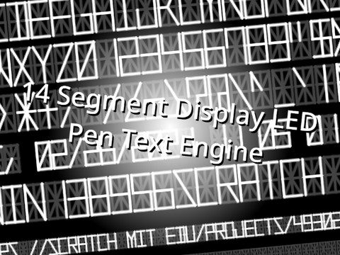 14 Segment Display LED Pen Text Engine