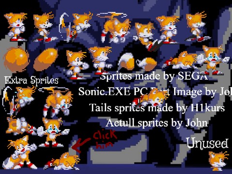 Sonic EXE: PC Port: Tails Extra Sprites