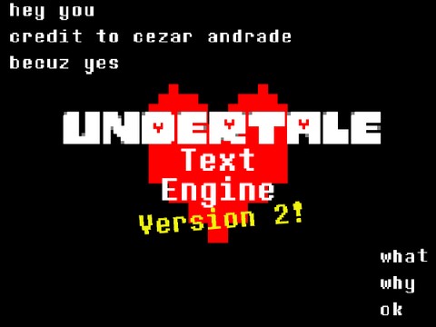 Toopgobo's Undertale Text Engine but it's Version 2! (ADDED TEXT BOX WITH CHARACTERS)