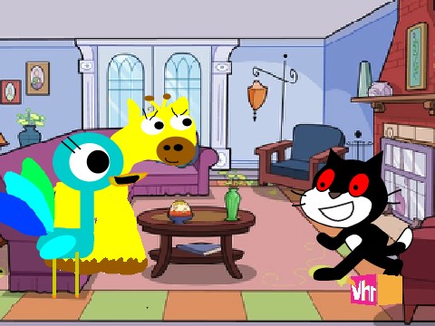 Evil Scratch Cat Misbehaves at Great Wolf Lodge Part 1 (TTS) on VH1