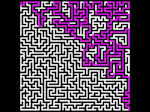 Recursive Maze Generator and Solver