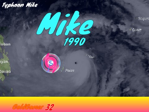 The Track of Super Typhoon Mike (1990)