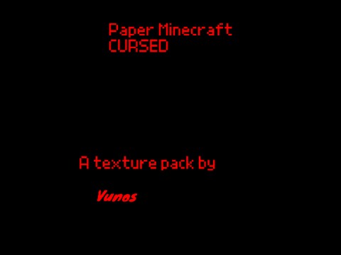 Paper Minecraft CURSED