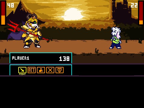 Multiplayer Undertale/Deltarune 2 player fight