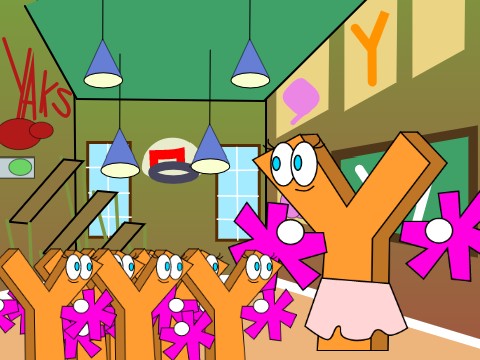 Letter Factory Y scene